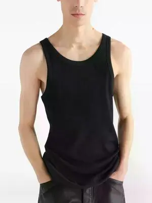 LEMAIRE Tank Top In Ribbed Jersey - Black