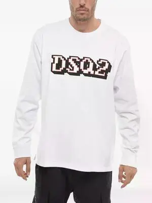 Dsquared2 Logo-print Long-sleeve T-shirt - White