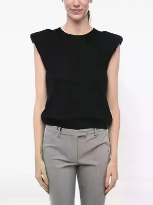 Federica Tosi Padded-shoulder Sleeveless Sweater