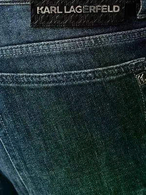 Karl Lagerfeld Logo-patch Whiskered Jeans