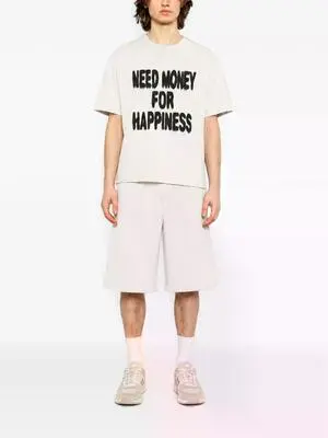 MELT Slogan-print Cotton T-shirt