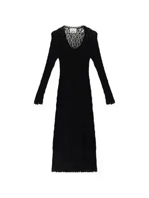 Isabel Marant Étoile Belsane Lace-knit Midi Dress - Black