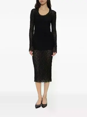 Isabel Marant Étoile Belsane Lace-knit Midi Dress