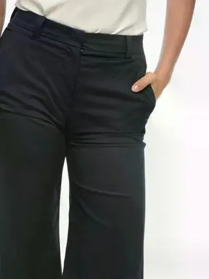 QL2 QUELLEDUE Melody Wide-leg Cotton Trousers