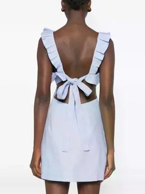 Zimmermann Ruffled Cut-out Mini Dress