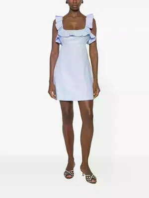 Zimmermann Ruffled Cut-out Mini Dress