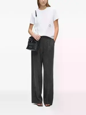 Karl Lagerfeld Logo Print Cotton T-shirt - White