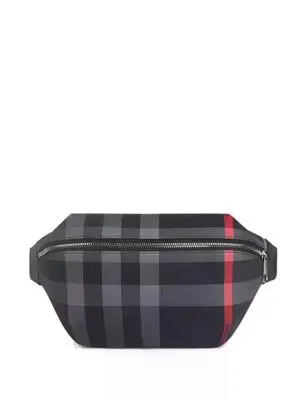 Burberry Check-pattern Belt Bag - Black