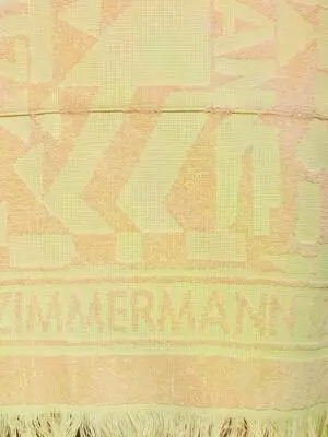 Zimmermann Solstice Logo-jacquard Beach Mini Dress