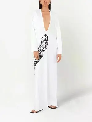 FERRAGAMO Graphic-print Long Dress