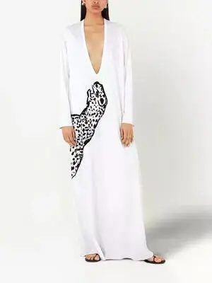 FERRAGAMO Graphic-print Long Dress