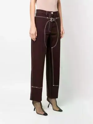 Stella McCartney Contrast Stitch Straight Leg Trousers