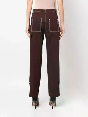 Stella McCartney Contrast Stitch Straight Leg Trousers