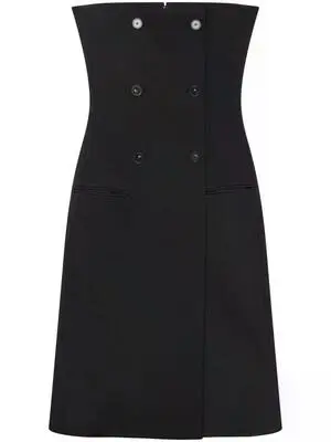 Stella McCartney Double-breasted Bustier Dress - Black