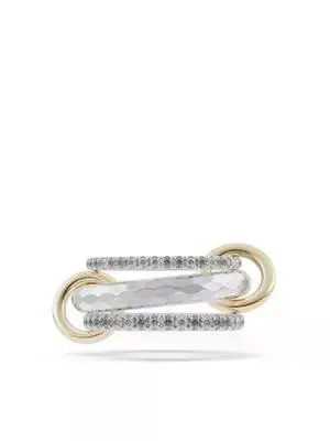 SPINELLI KILCOLLIN 18kt Yellow Gold Theo Vulcan Diamond Ring - Silver