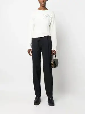 Stella McCartney Crochet Detail Crew Neck Jumper