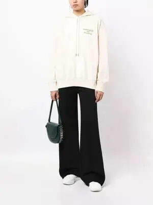 Stella McCartney Slogan-print Drawstring Cotton Hoodie