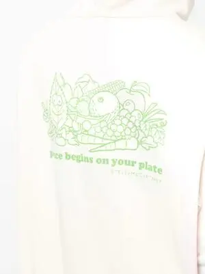 Stella McCartney Slogan-print Drawstring Cotton Hoodie