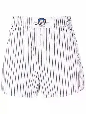MSGM Logo-patch Striped Boxers