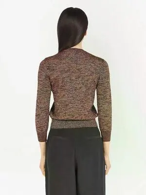 FERRAGAMO Sequin-embellished Crew Neck Jumper