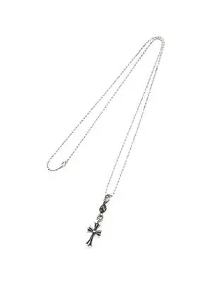 Chrome Hearts Tiny Cross Ball-chain Necklace