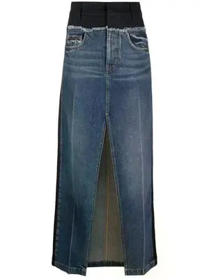Stella McCartney Panelled Denim Maxi Skirt