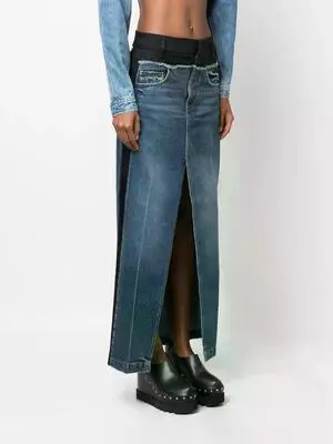 Stella McCartney Panelled Denim Maxi Skirt