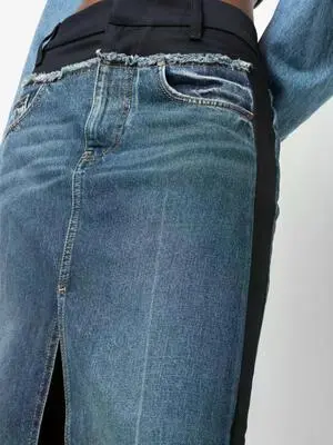 Stella McCartney Panelled Denim Maxi Skirt