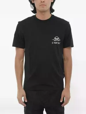 Neil Barrett See You Logo-print Slim-fit T-shirt - Black