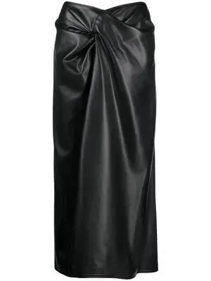 Stella McCartney Knotted Midi Skirt - Black