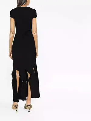 Stella McCartney Fringe-hem Striped Midi Dress