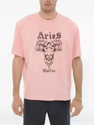 Neil Barrett Aries The Warrior Logo-print T-shirt - Pink