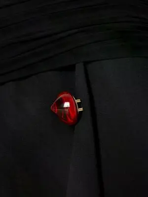 FERRAGAMO A-line Wool Skirt With Gemstone Detail
