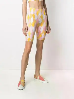 Emilio Pucci Cycling Shorts With Abstract Pattern