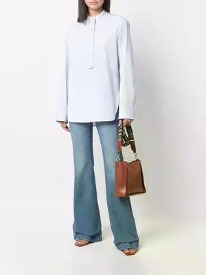 Stella McCartney Salt & Pepper Logo '70s Flare-cut Jeans