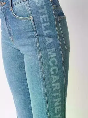 Stella McCartney Salt & Pepper Logo '70s Flare-cut Jeans