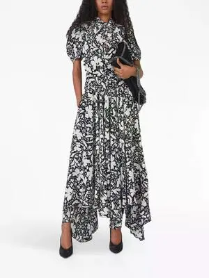 Stella McCartney Floral-print Silk Dress - Black