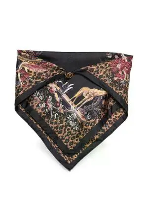 Etro Paisley Leopard-print Scarf