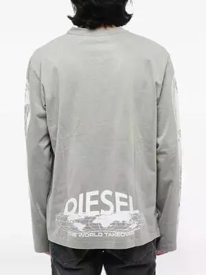DIESEL® Logo-print Long-sleeve T-shirt