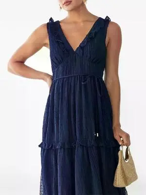 ST MRLO Ruffled Tiered Maxi Dress