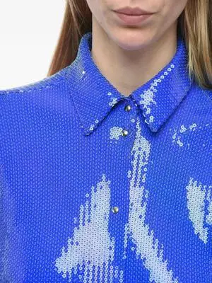 David Koma Sequin-embellishd Shirt