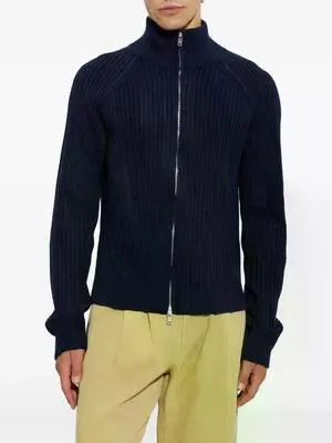 MARANT Ribbed-knit Zip-up Cardigan