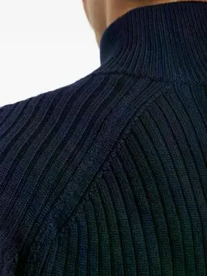 MARANT Ribbed-knit Zip-up Cardigan
