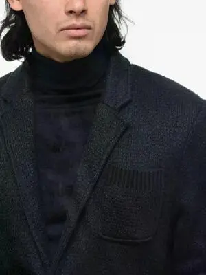 SUN HOUSE Single-breasted Knit Blazer