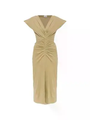 Isabel Marant Étoile Nadra V-neck Midi Dress - Neutrals