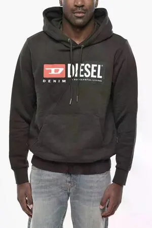 DIESEL® Logo-print Hoodie - Black