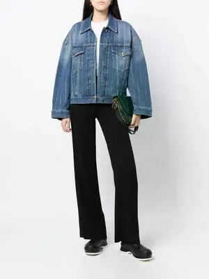 Stella McCartney Rhinestone-embellished Denim Jacket