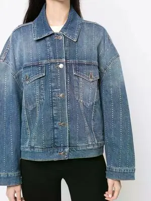 Stella McCartney Rhinestone-embellished Denim Jacket