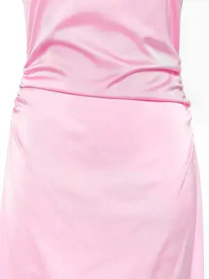 ROTATE BY BIRGER CHRISTENSEN Ruched Halterneck Maxi Dress - Pink
