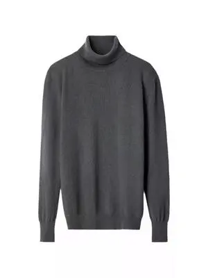LEMAIRE Stand-collar Sweater In Cashmere - Grey